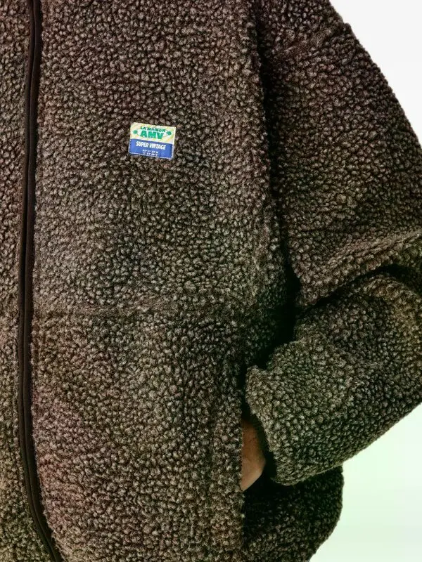 American Vintage Hoktown Fleece-texture Zip-up Jacket