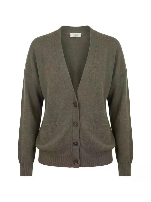 Brunello Cucinelli Button-up Cashmere Cardigan - Green