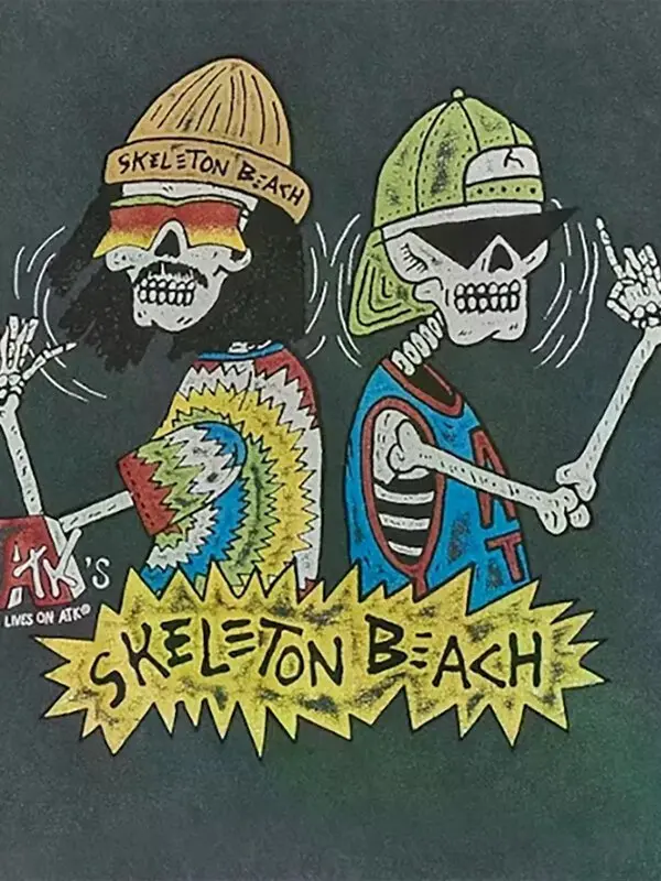 GALLERY DEPT. Atk Skeleton Beach Graphic-print T-shirt - Black