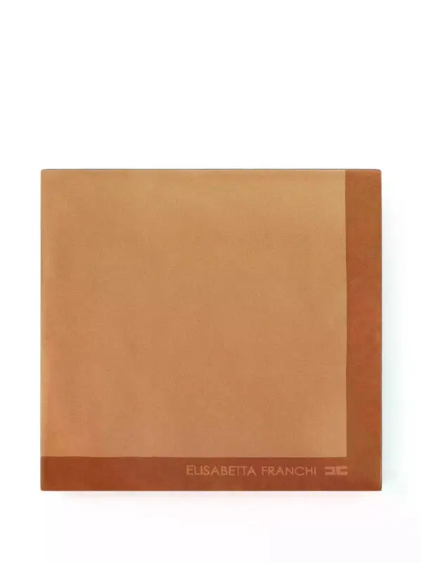 Elisabetta Franchi Silk Foulard Scarf - Neutrals