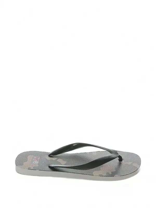 MC2 SAINT BARTH Tommy Camouflage-print Flip-flops - Black