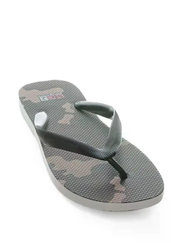 MC2 SAINT BARTH Tommy Camouflage-print Flip-flops - Black