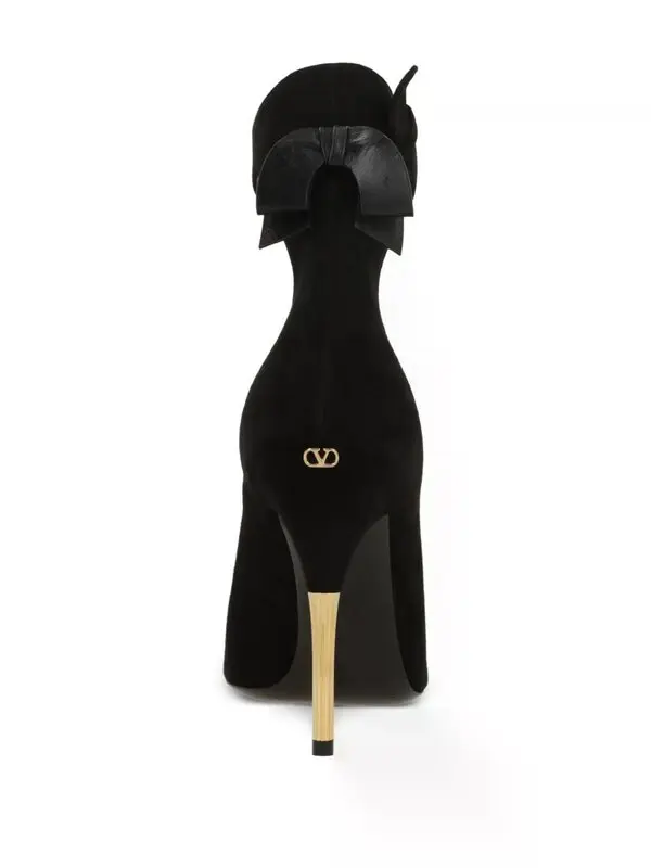 Valentino Garavani Bow-detail Open-toe Sandals - Black