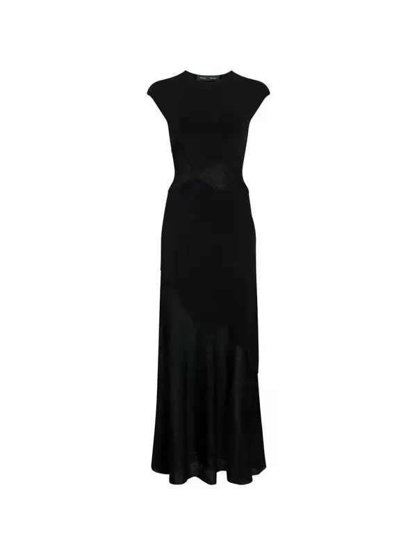 Proenza Schouler Maissa Dress In Compact Stretch Viscose - Black