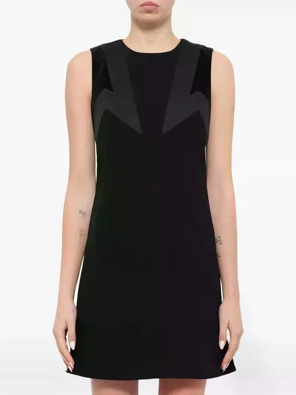 Neil Barrett Lightning-bolt Panelled Mini Dress
