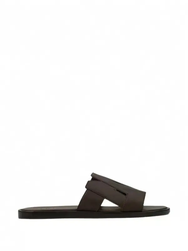 Amiri Ma Logo-cutout Slides - Brown