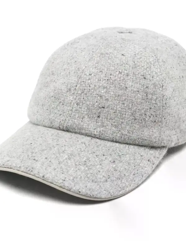 Eleventy Bouclé Baseball Cap - Grey