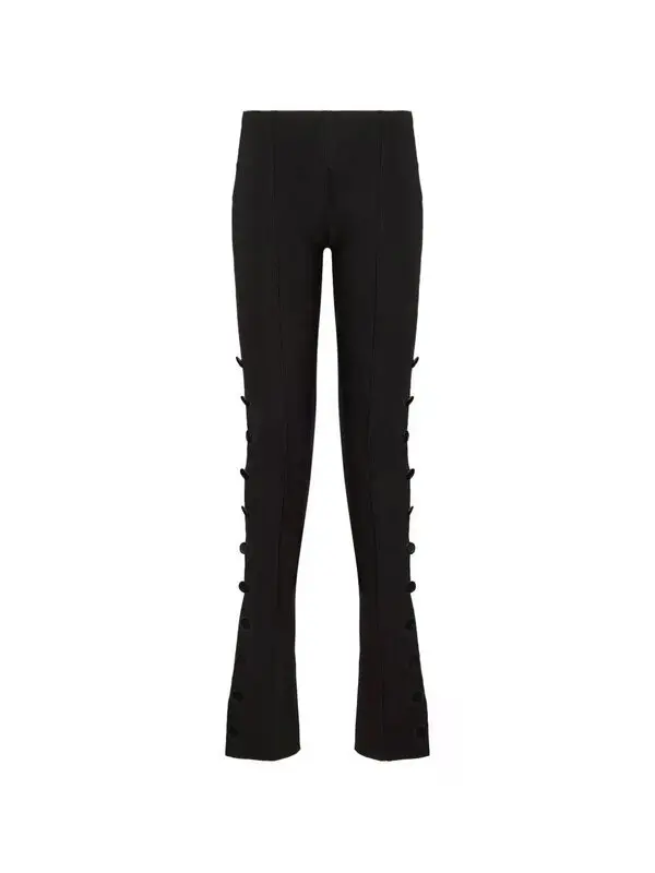 Proenza Schouler Martina Pants In Compact Stretch Viscose - Black
