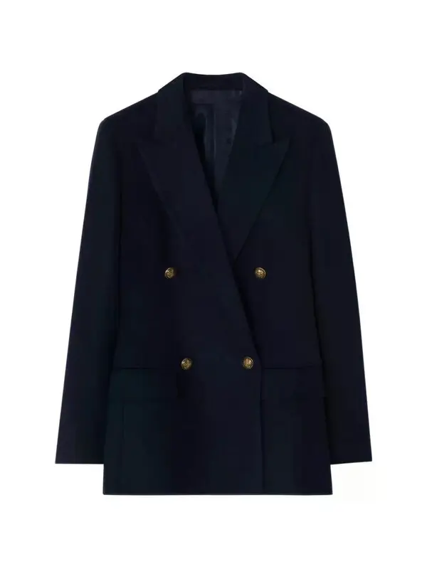 Burberry Cashmere Tailored Jacket - Blue