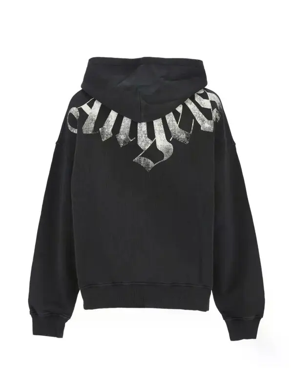 Palm Angels Logo-print Zip-up Hoodie