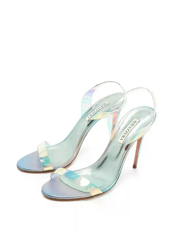 AQUAZZURA Translucent Slingback Sandals