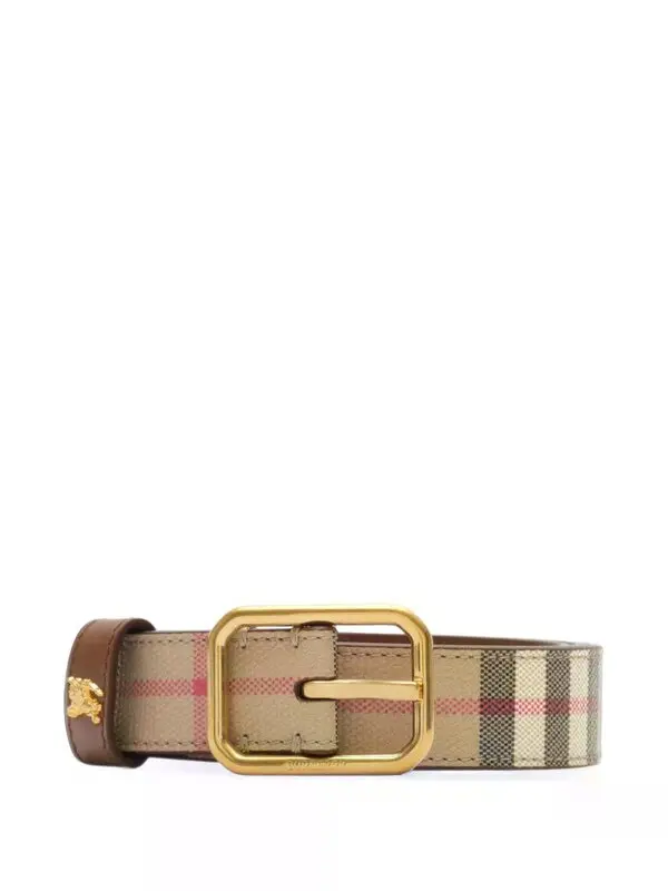 Burberry Check Knight Belt - Neutrals