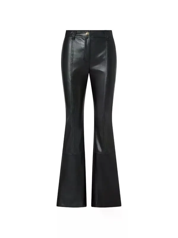 Liu Jo Coated Fabric Trousers - Black