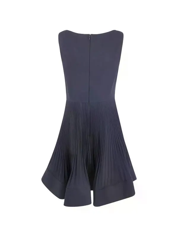 Emporio Armani Pleated Skirt Sleeveless Mini Dress