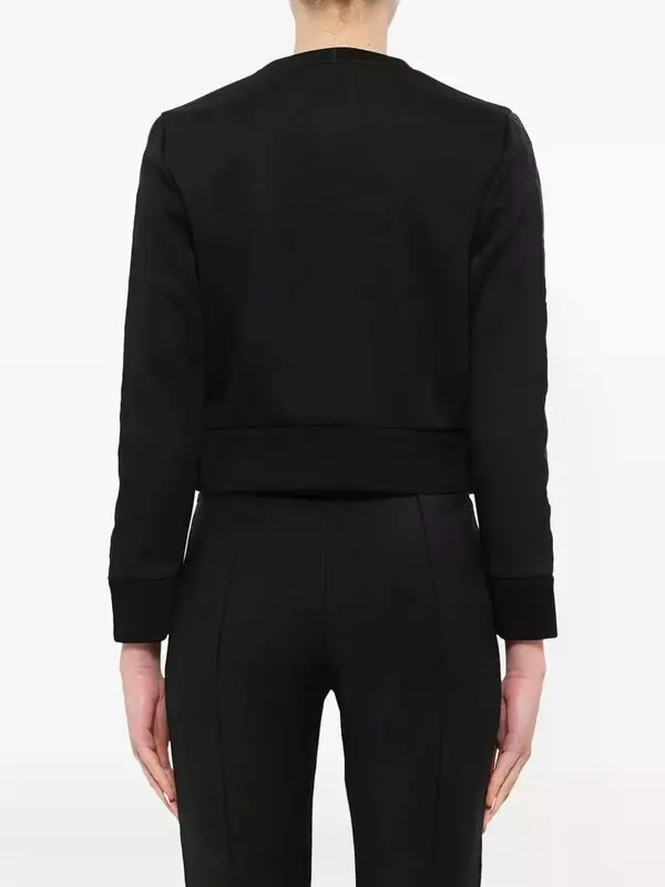 Neil Barrett Braided Sleeve Crew Neck Sweater