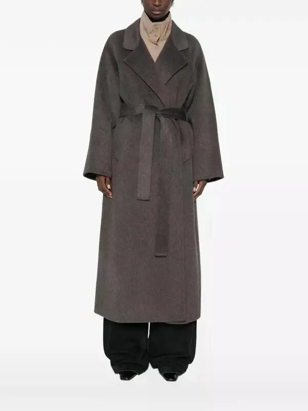 ARMA Belted Wool Single-breasted Coat