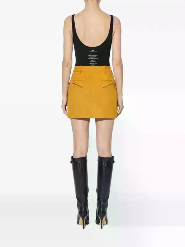 Elisabetta Franchi Bodysuit In Lightweight Crêpe Jersey Fabric