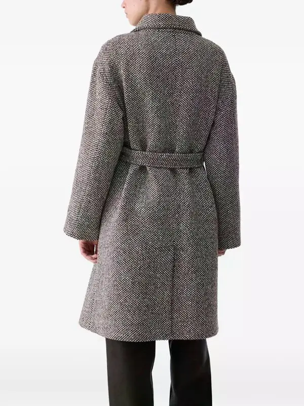 Liu Jo Wool Coat With Belt