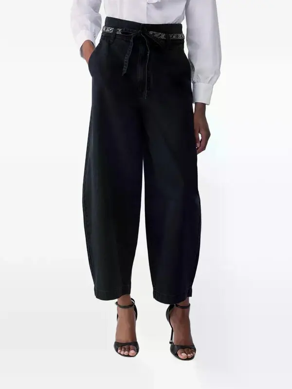 Liu Jo Balloon-trousers With Embroidered-belt