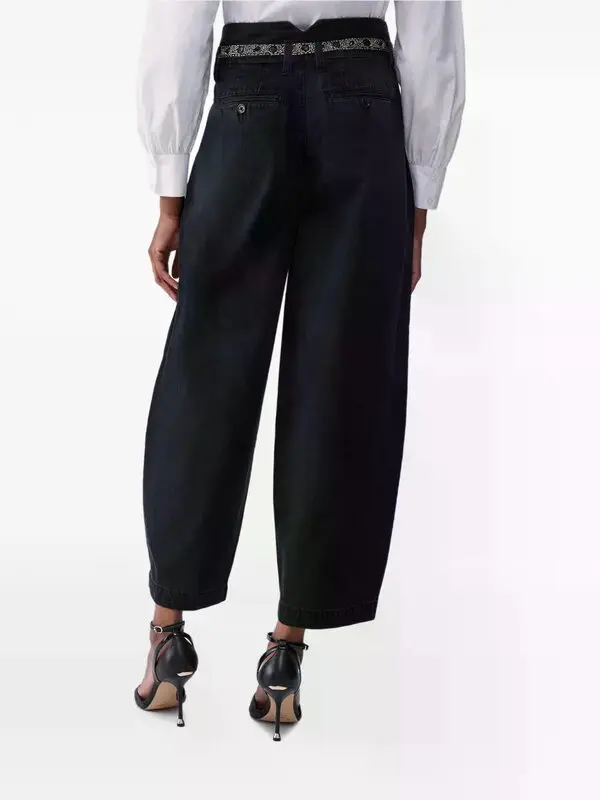 Liu Jo Balloon-trousers With Embroidered-belt