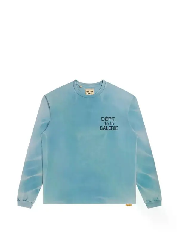 GALLERY DEPT. Logo-print Long-sleeve T-shirt - Blue