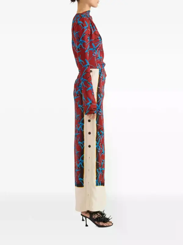 Proenza Schouler Anais Skirt In Printed Stretch Cady