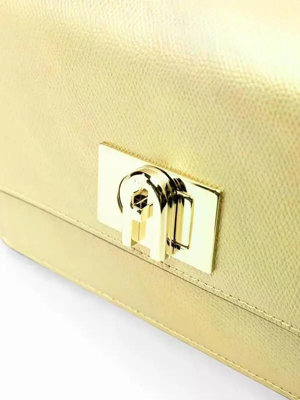 Furla Logo-plaque Grained Leather Shoulder Bag