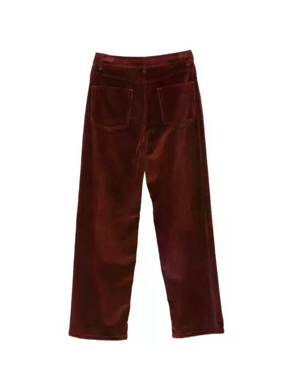 RÓHE Corduroy Straight-leg Trousers - Red