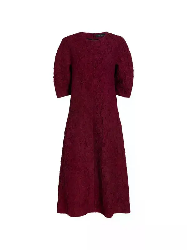 Proenza Schouler Alin Dress In Crushed Silk - Red