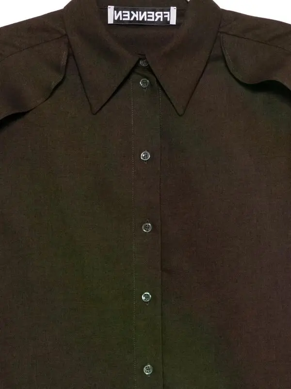 FRENKEN Ruffled-trim Long-sleeve Shirt