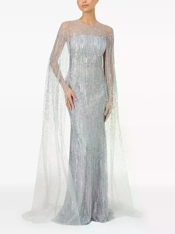 Jenny Packham Cosmic Dust Dress - Silver