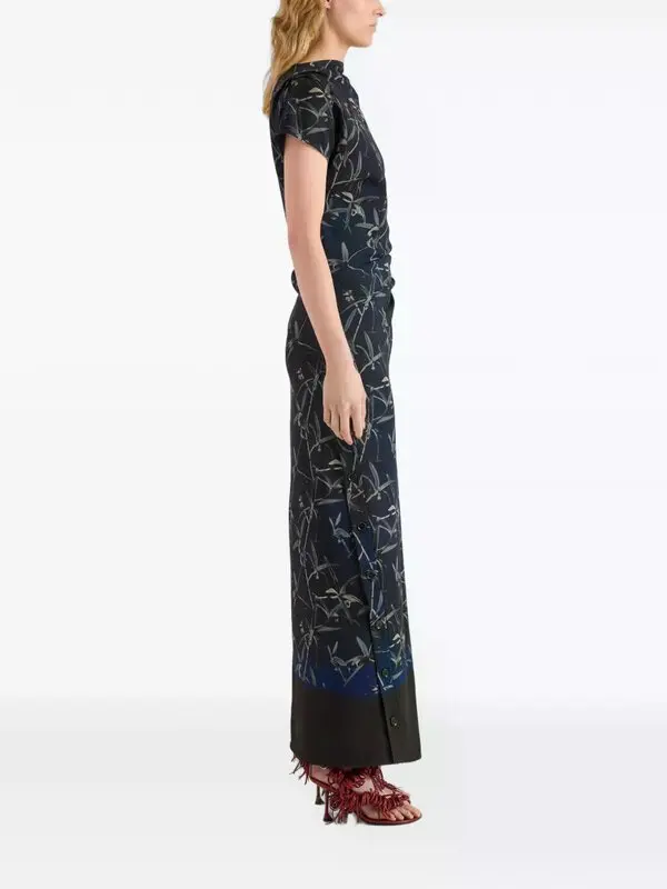 Proenza Schouler Anais Dress In Printed Stretch Cady