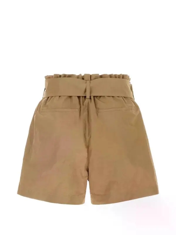 Saint Laurent Belted Paperbag-waist Shorts