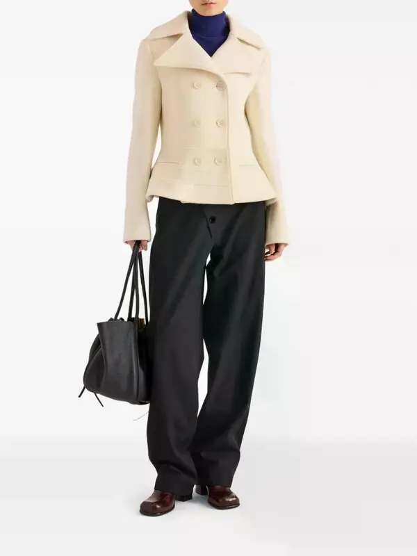 Proenza Schouler Romane Jacket In Compact Melton Wool