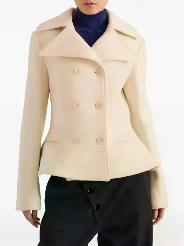 Proenza Schouler Romane Jacket In Compact Melton Wool