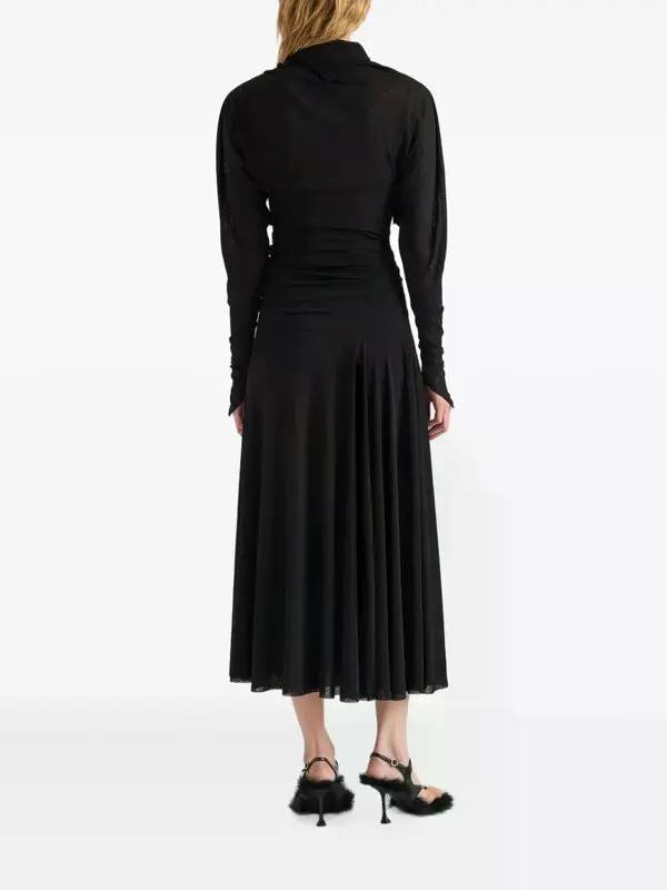 Proenza Schouler Golda Dress In Textured Sheer Jersey