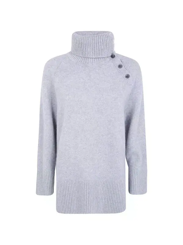 Emporio Armani Button-detail Roll-neck Sweater