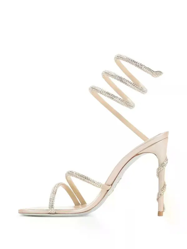 Rene Caovilla Cleo Crystal-embellished Stiletto Sandals