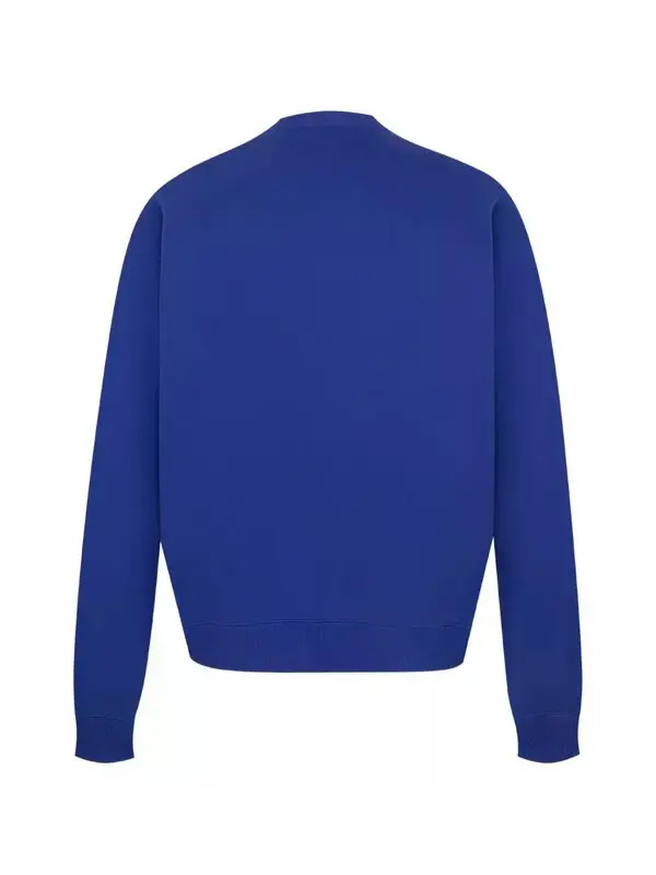 JIL SANDER Logo Print Crewneck Sweatshirt - Blue