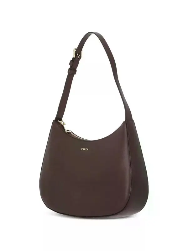 Furla Logo Lettering Leather Shoulder Bag
