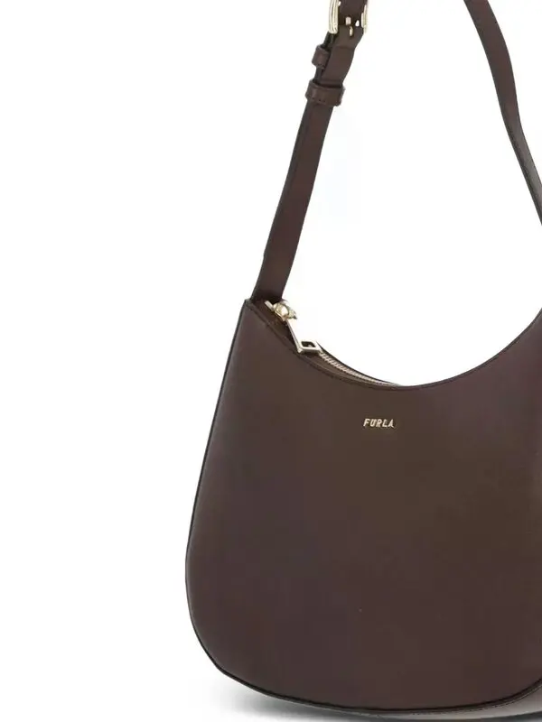 Furla Logo Lettering Leather Shoulder Bag