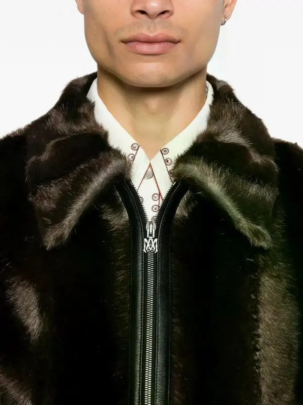 Amiri Faux-fur Panelled Jacket