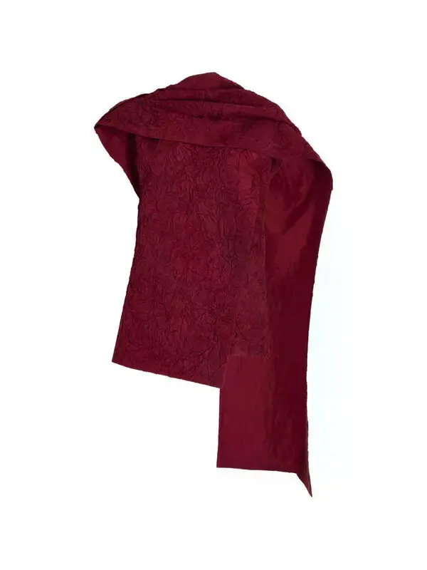 Proenza Schouler Lina Top In Crushed Silk - Red