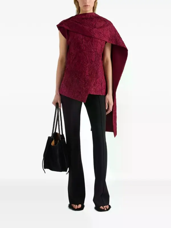 Proenza Schouler Lina Top In Crushed Silk