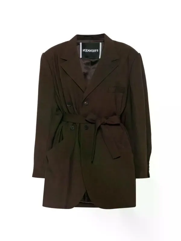 FRENKEN Belted Double-breasted Jacket