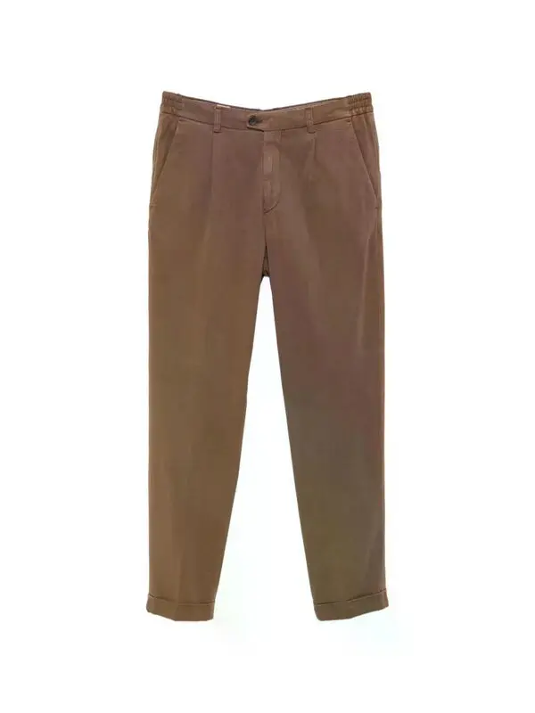 Alpha Industries Pleated Tapered-leg Trousers