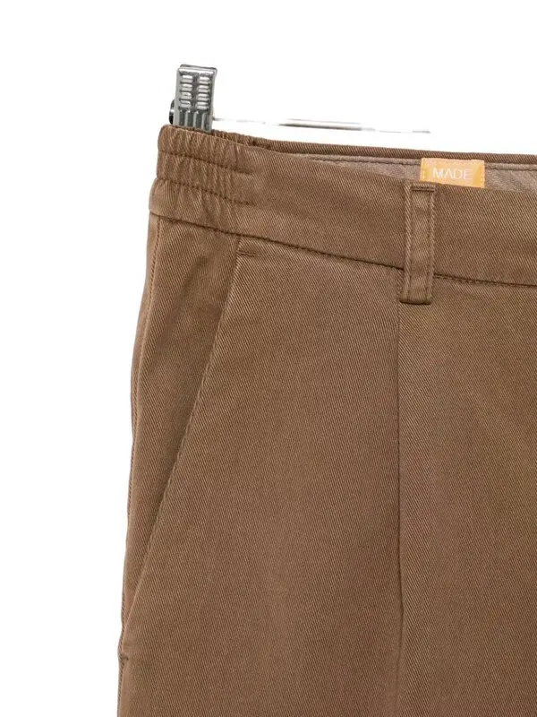 Alpha Industries Pleated Tapered-leg Trousers