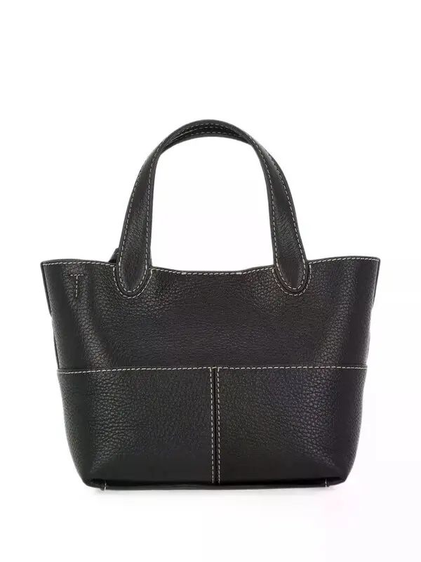 Furla Contrast-stitch Pebbled Leather Tote Bag