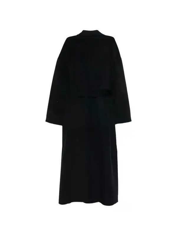 FRENKEN Belted Shawl-collar Coat