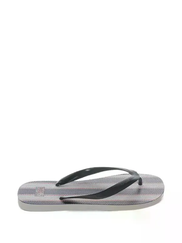 MC2 SAINT BARTH Tommy Striped Flip-flops - Grey